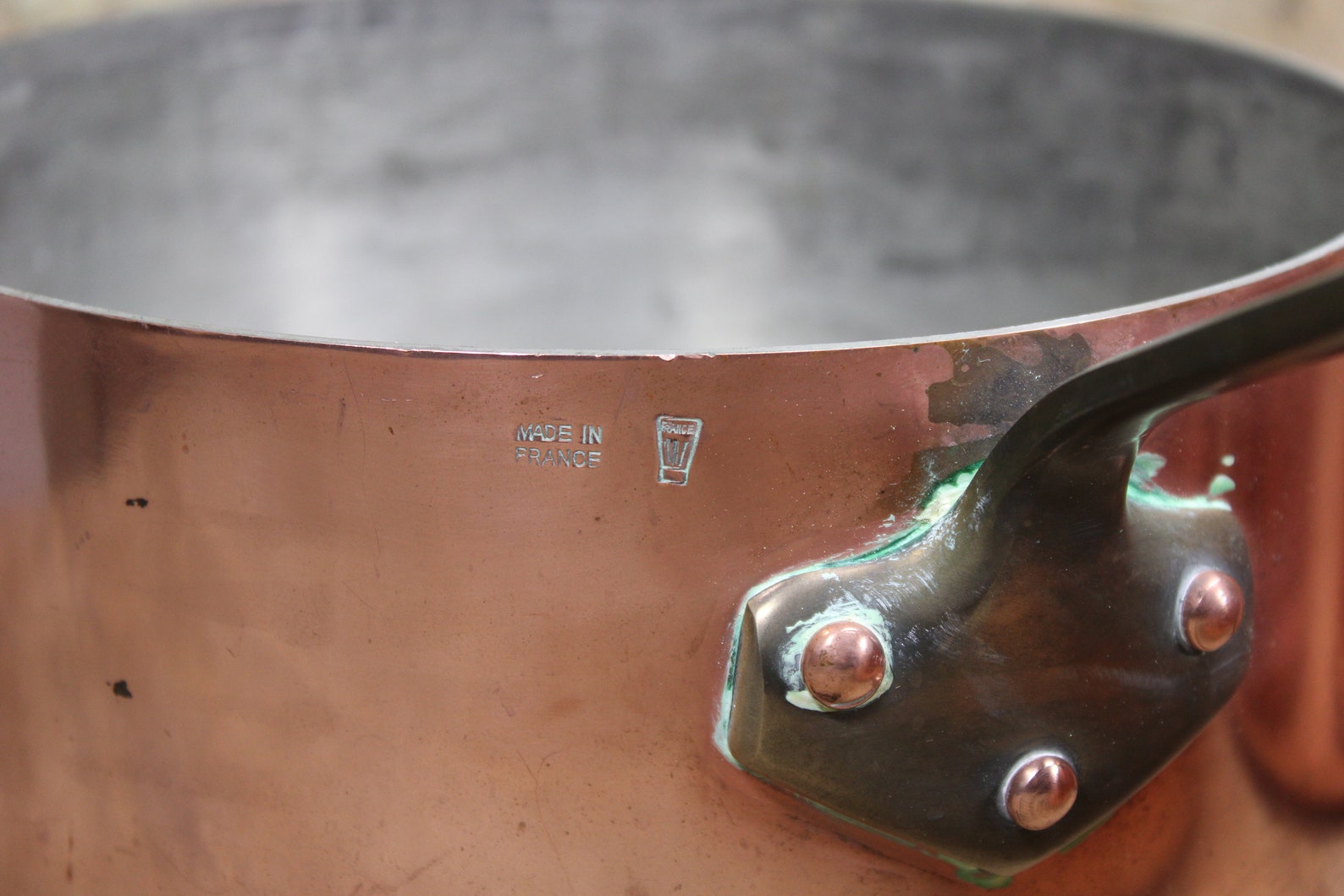 Great 6pc Set Lot Matfer French Copper Cookware Pots Pans Tin - Etsy