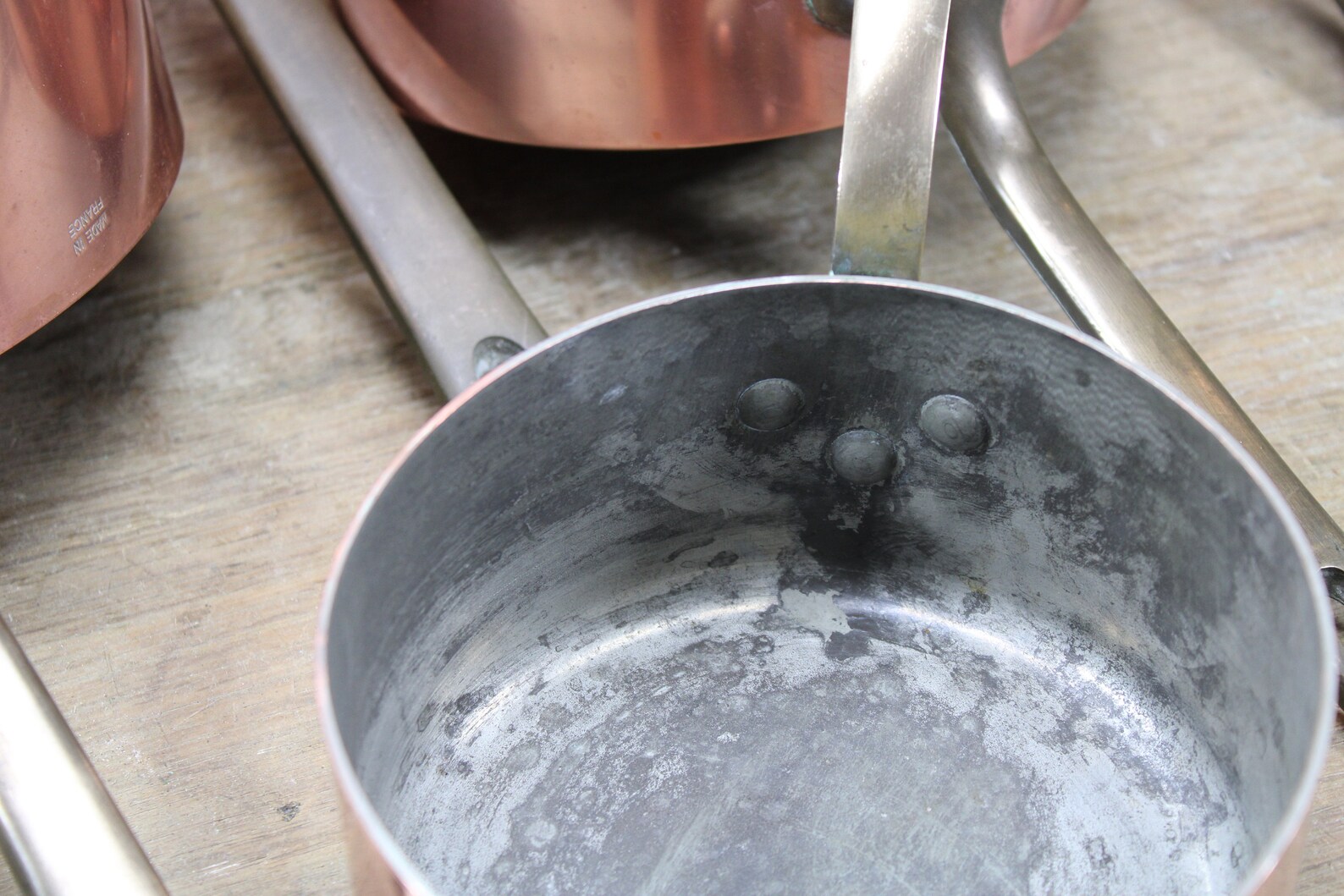 Great 6pc Set Lot Matfer French Copper Cookware Pots Pans Tin - Etsy