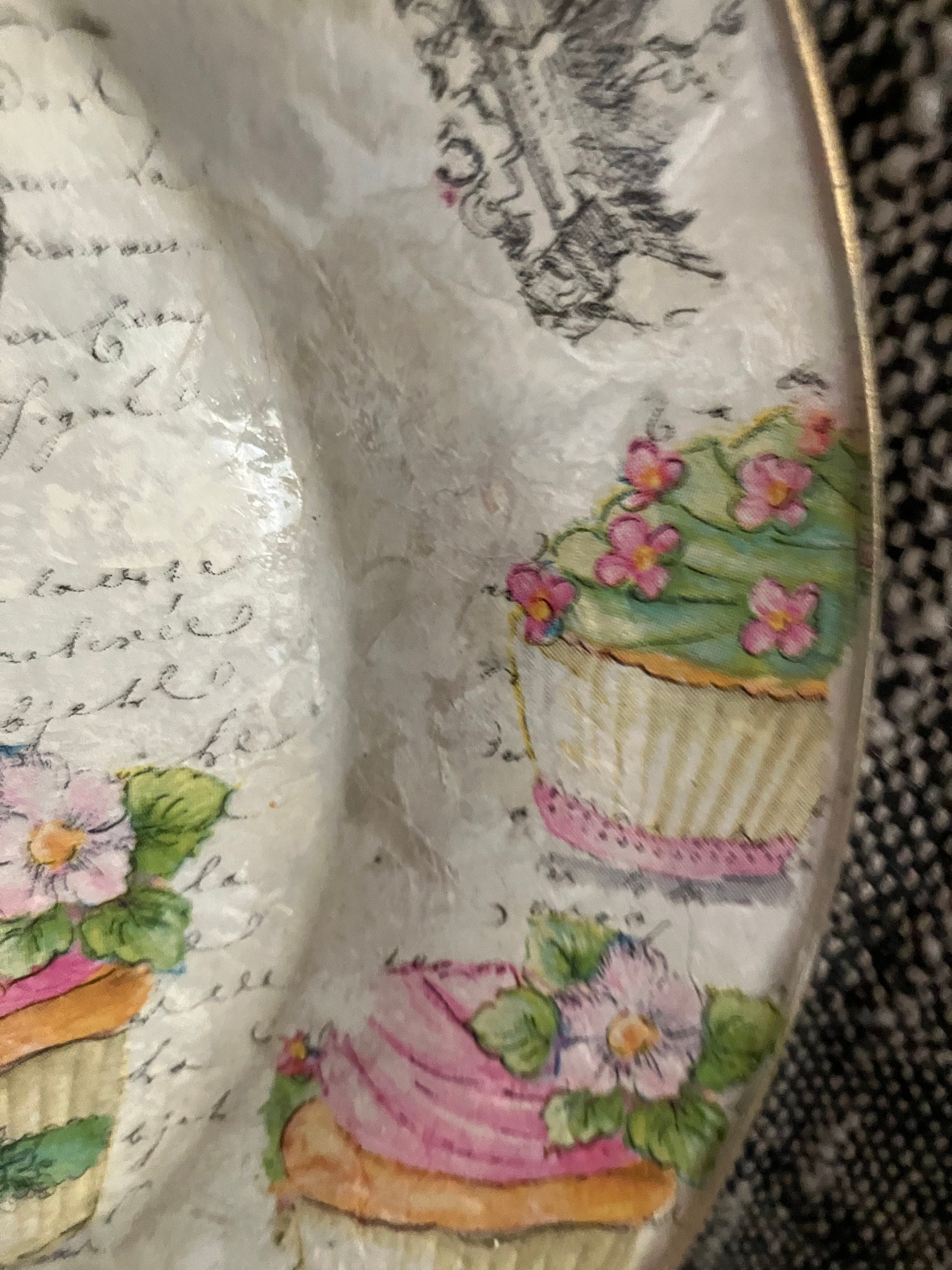 Teatime Decoupage Plate - Etsy