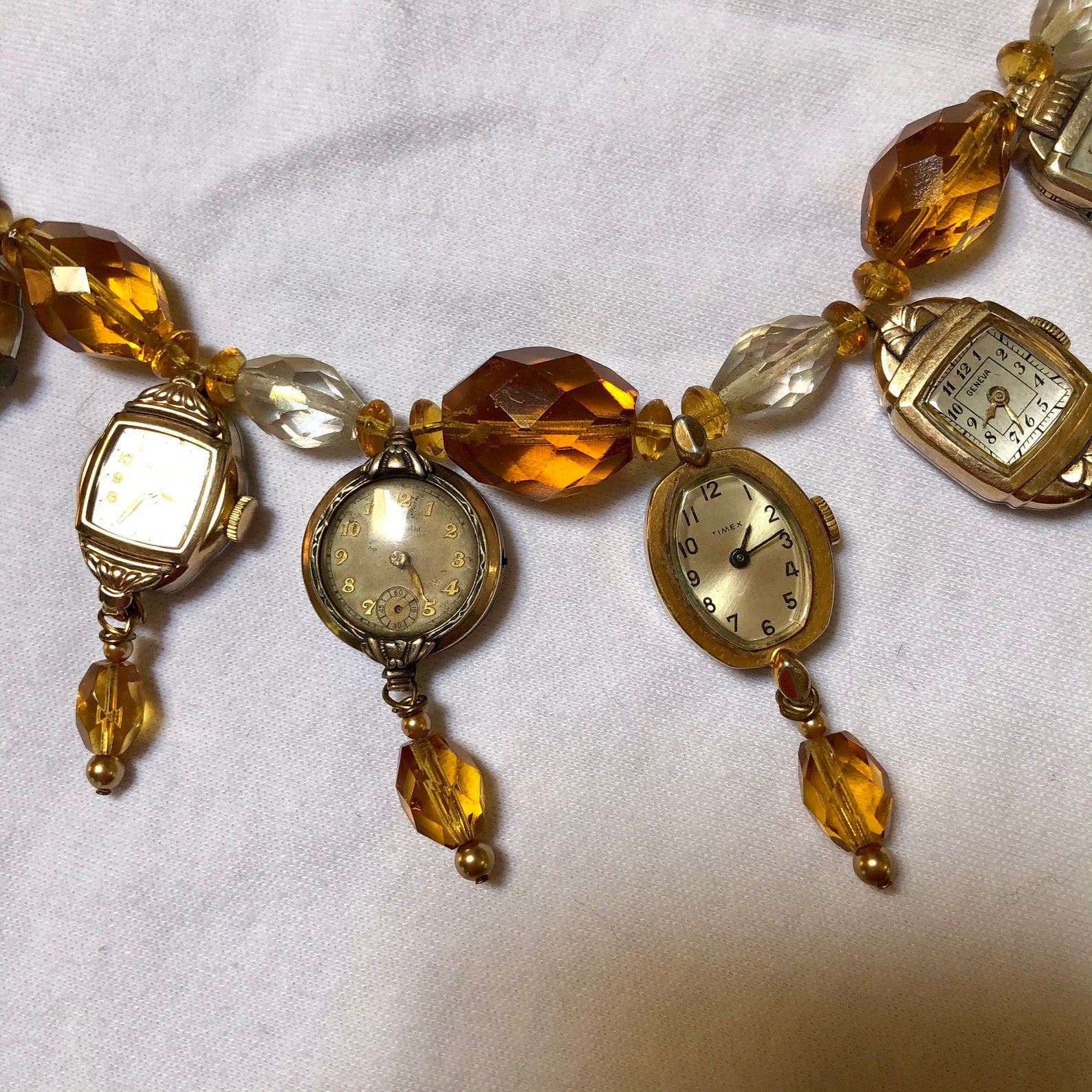 Repurposed Antique Watch Necklace - Etsy