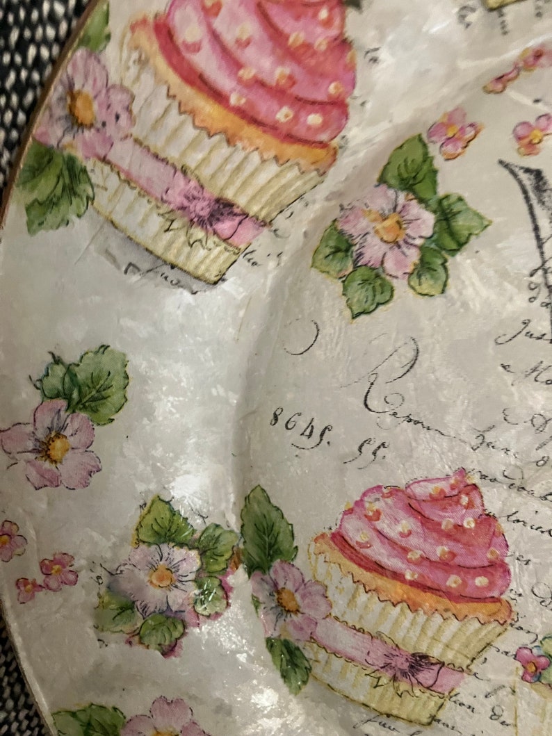 Teatime Decoupage Plate - Etsy
