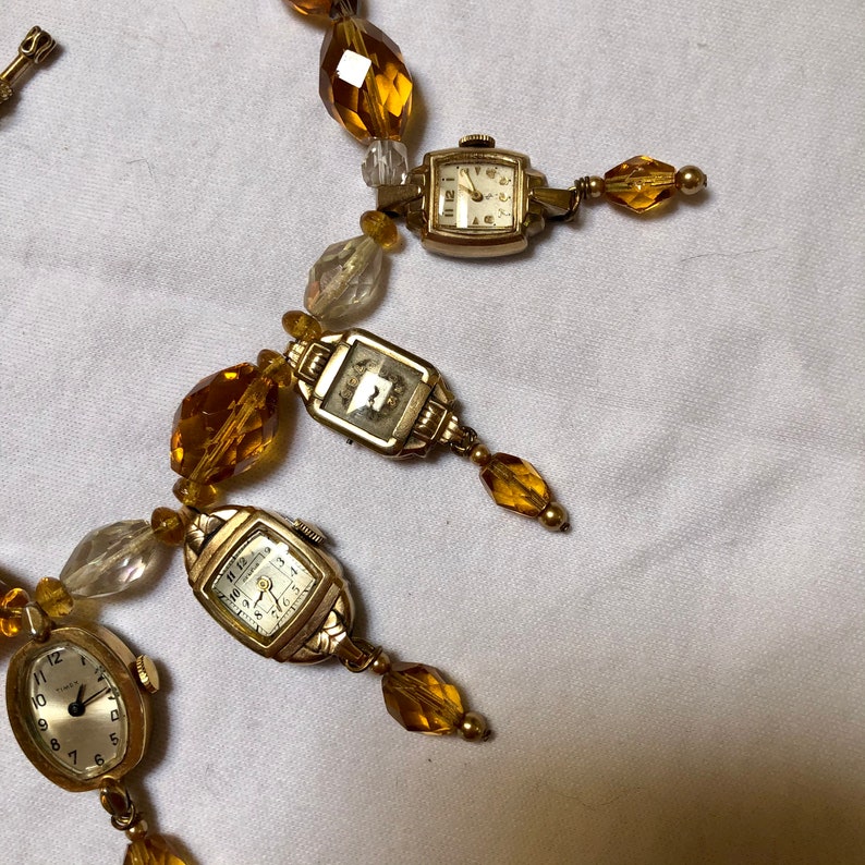 Repurposed Antique Watch Necklace - Etsy