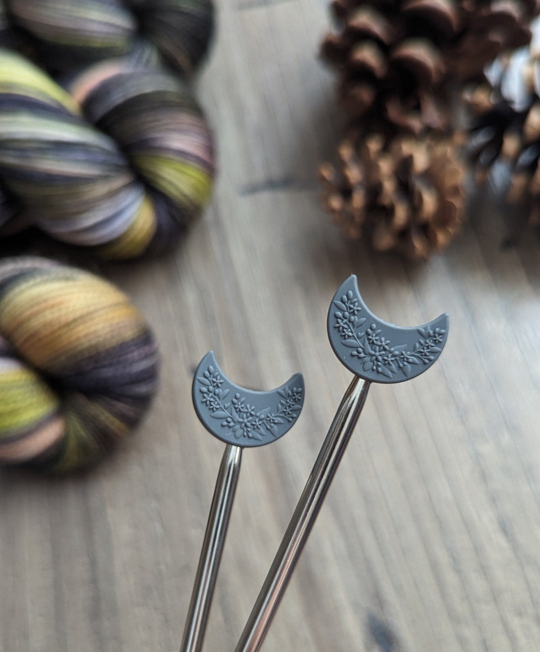 Needle Protectors Crescent Moon Grey - Etsy