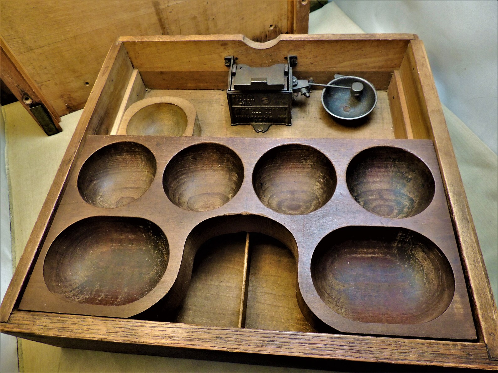 Antique TUCKERS LOCK Alarm TILL No 1 Wooden Cash Drawer C 1800s tucker ...