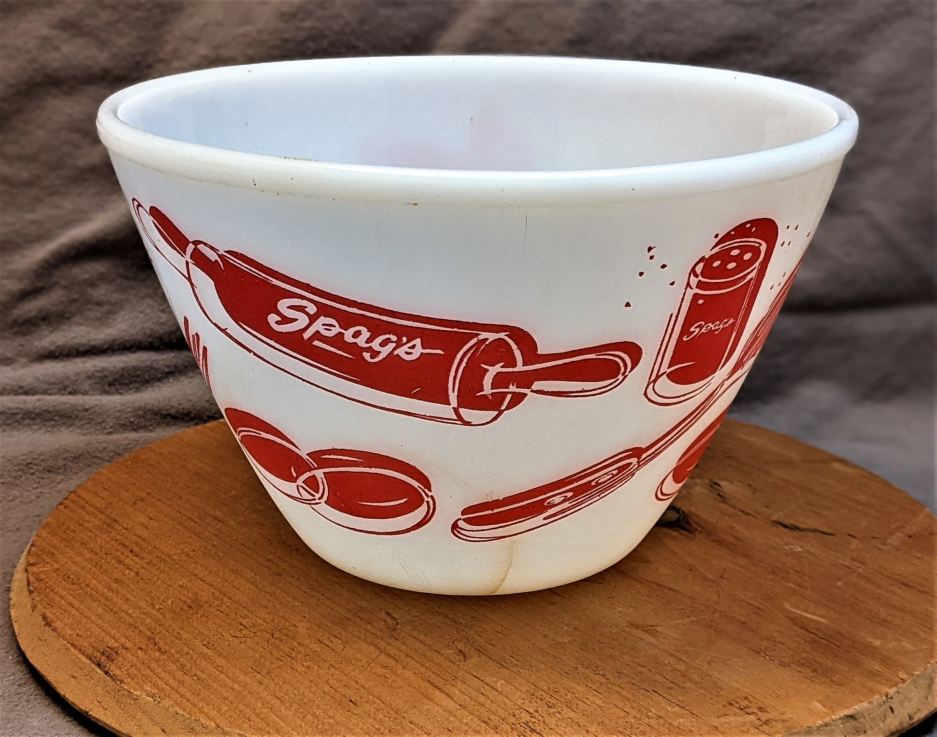 Milk Glass Kitchen Aid Mixing Bowl - Etsy
