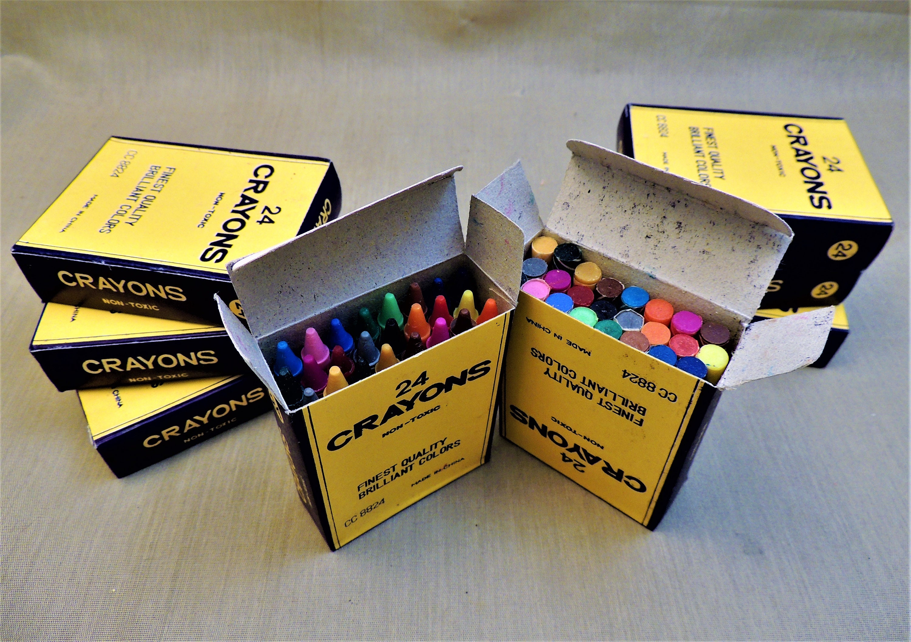 8 Boxes NOS VINTAGE CRAYONS Generic Made in China Non-toxic - Etsy