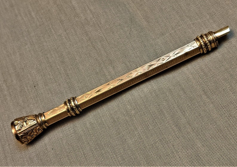 Antique GOLD Filled Propelling Dip PEN / PENCIL Combination by - Etsy
