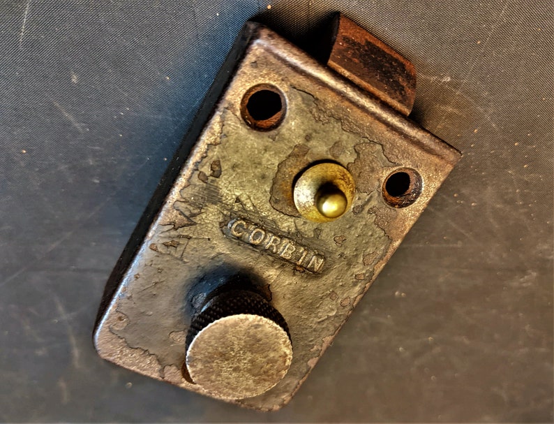 Antique CORBIN RIM DEADBOLT Door Lock Latch Home & Living Home ...