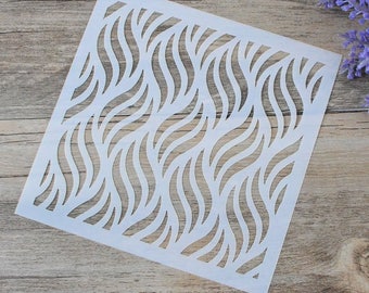 Wave stencil | Etsy