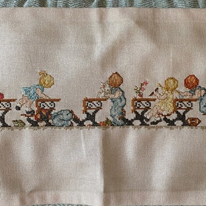 Completed Counted Cross Stitch - Classroom, School, Children, Teacher ...