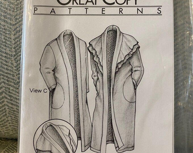 Great Copy Santa Fe Duster Coat Pattern # 2010 - Complete, Uncut - Size ...