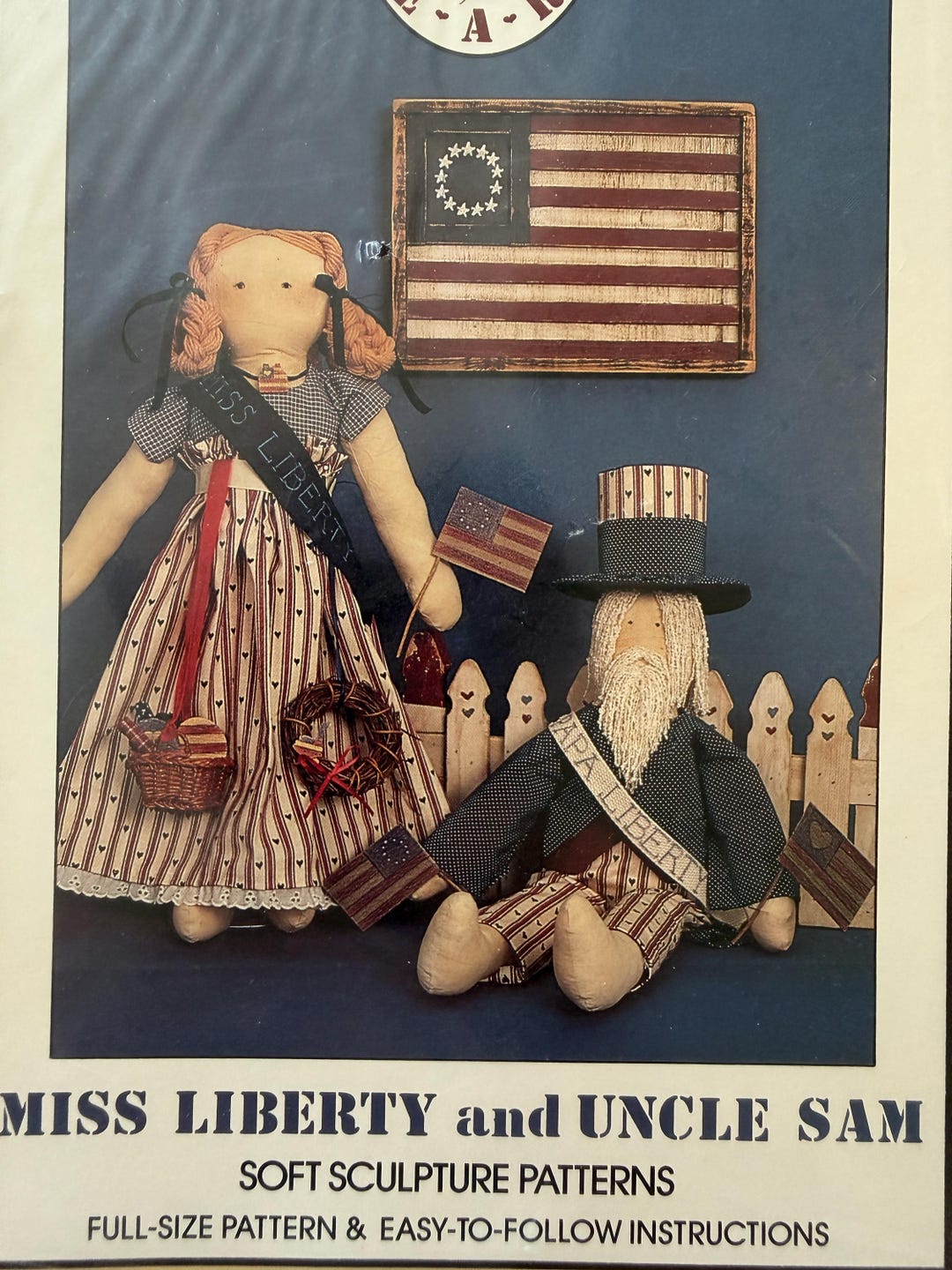 Miss Liberty and Uncle Sam Soft Sculpture Doll Patterns - America 250 ...