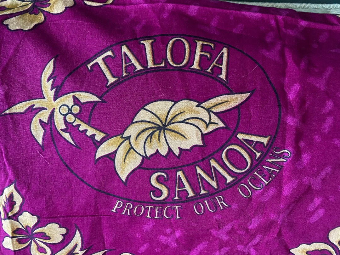 Talofa Samoa Tropical Cotton Fabric in Magenta - 2 Yards - Etsy