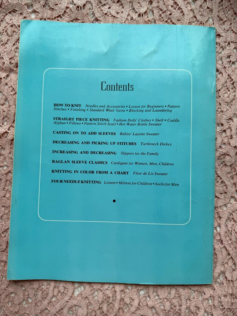 Mccalls Step by Step Knitting for Beginners - 1965 - Etsy