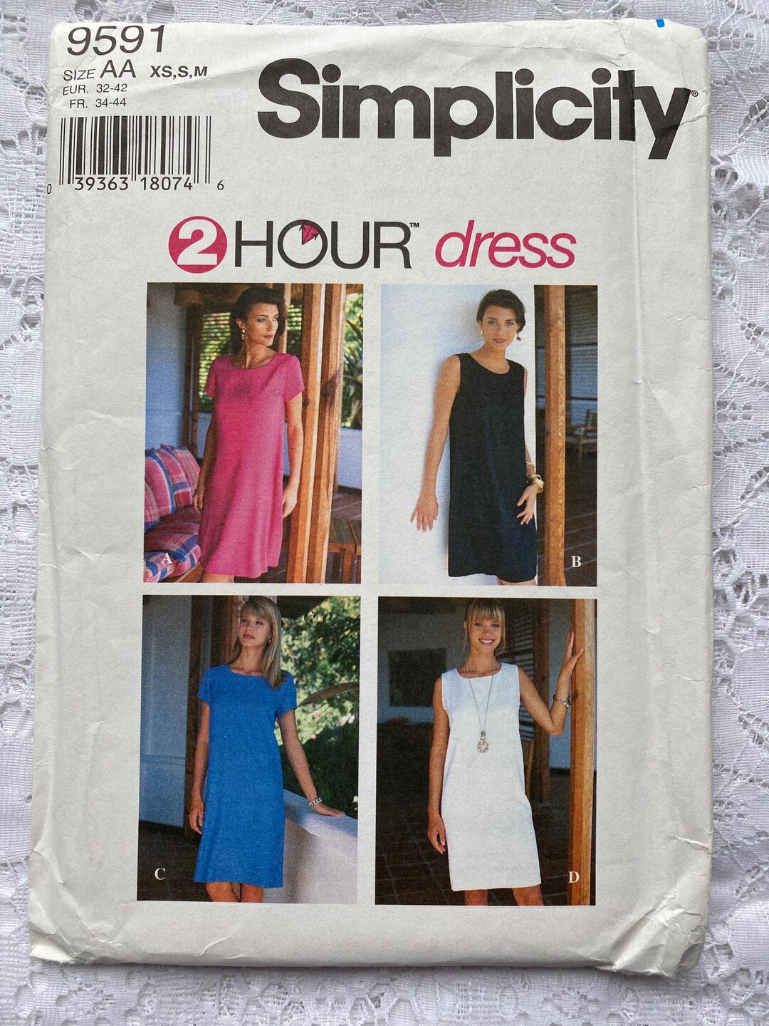 Simplicity 9591 Sewing Pattern, Misses Dress Pattern, 2 Hour Dress ...