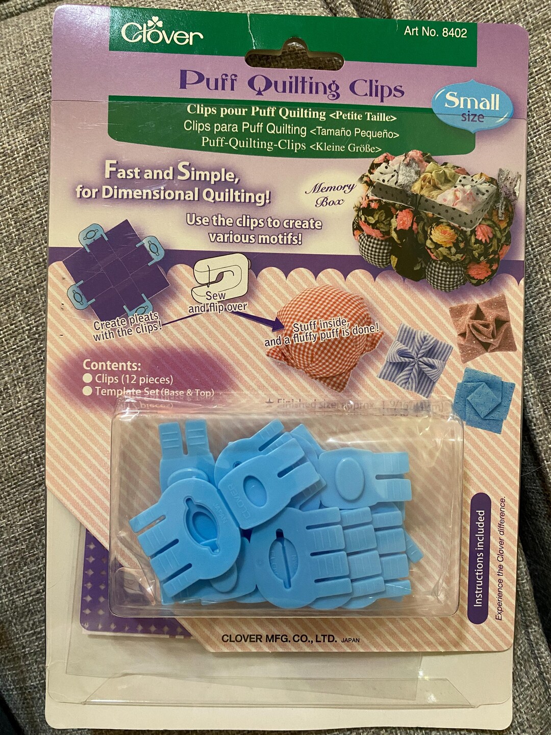 Clover Puff Quilting Clip Set Size Small or Large - Etsy