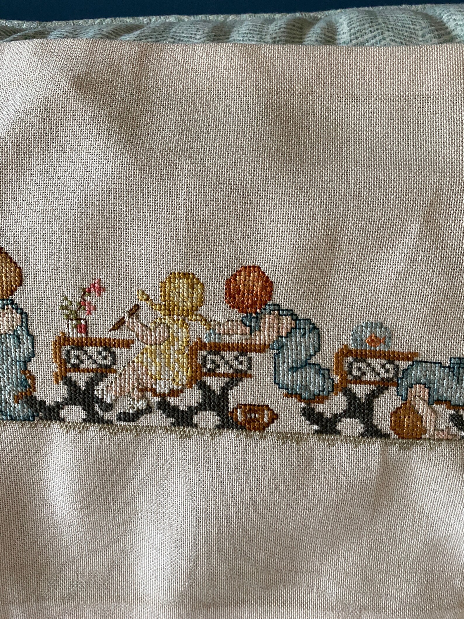 Completed Counted Cross Stitch - Classroom, School, Children, Teacher ...