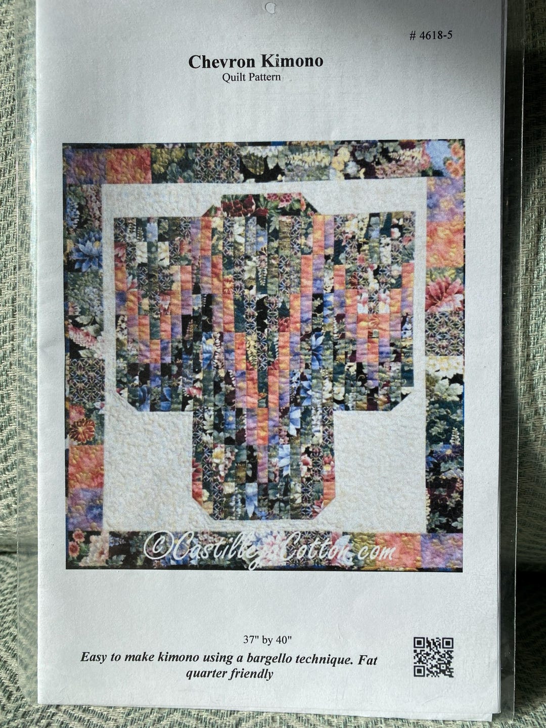 Chevron Kimono Quilt Pattern, Bargello Quilt Pattern - by Castilleja ...