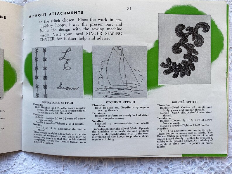 Instruction Booklet for Using Singer Sewing Machine 301 - Etsy