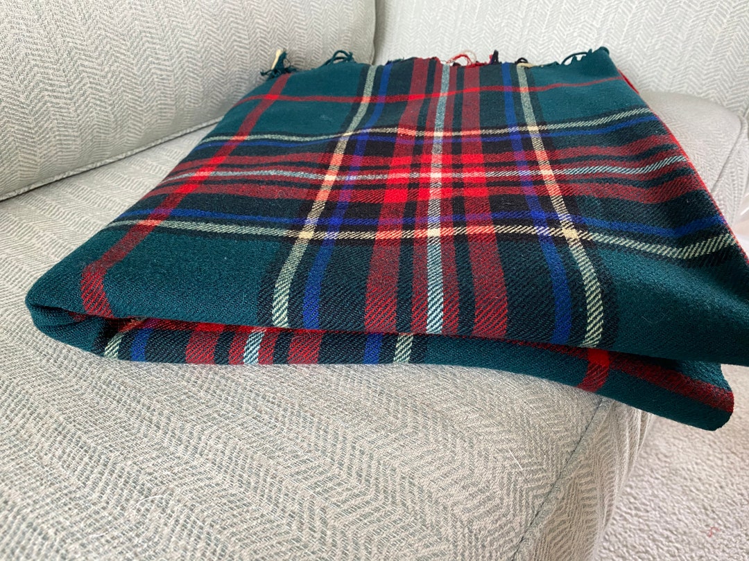 Swando Tartan Plaid Wool Blanket - Made in England - Shabby, Cottage ...