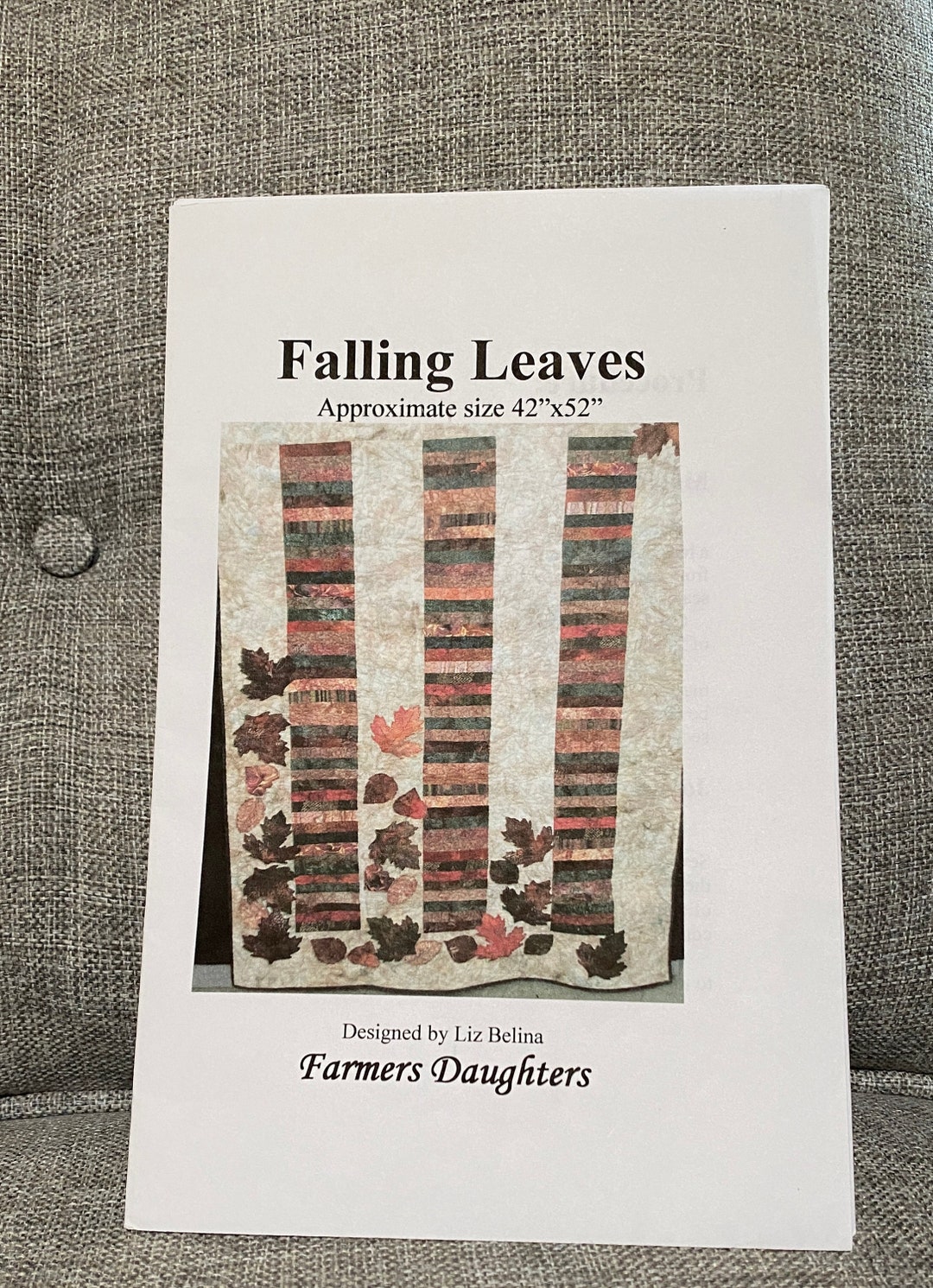 Falling Leaves Quilt Pattern - by Liz Belina Farmers Daughters - 42" X ...