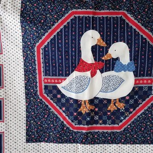 Ducks Vintage Fabric Panel by VIP Cranston Print Works Co. - Etsy