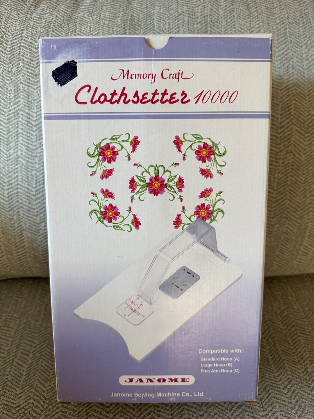 Janome Memory Craft Clothsetter 10000 - Machine Embroidery Attachment ...