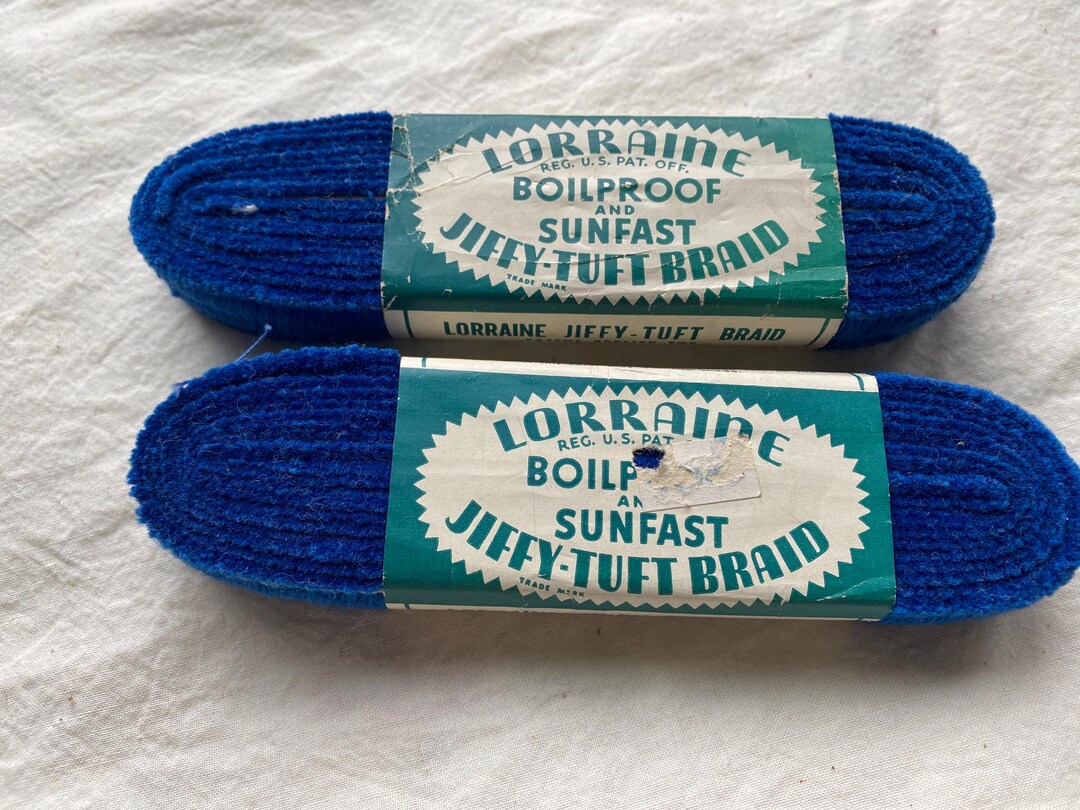 Lorraine Jiffy Tuft Braid, Make Your Own Chenille Braid - Dark Blue - Etsy