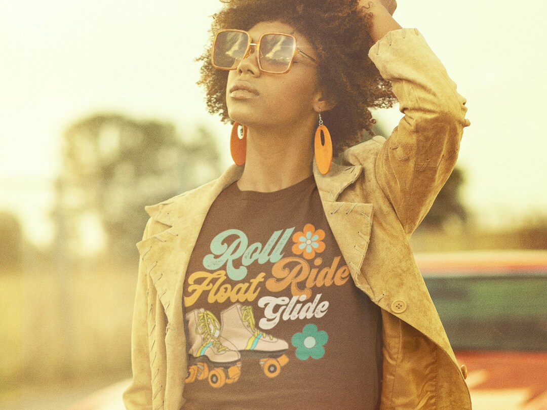 Roll Ride Float Glidet-shirt Retro Summer Shirts Skating - Etsy