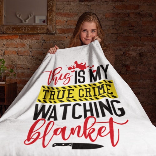 True Crime Watching Throw Blanket - Etsy