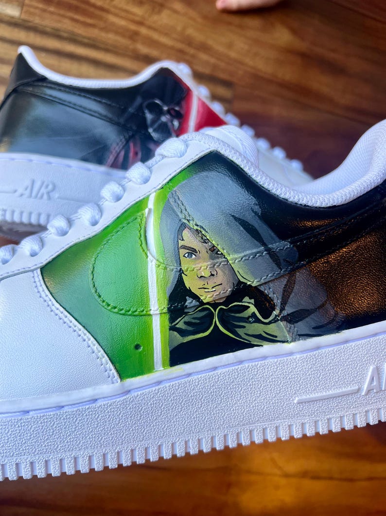 Custom Jedi Sith Hand-painted Nike Air Force 1’s | ADULT SIZING - Etsy