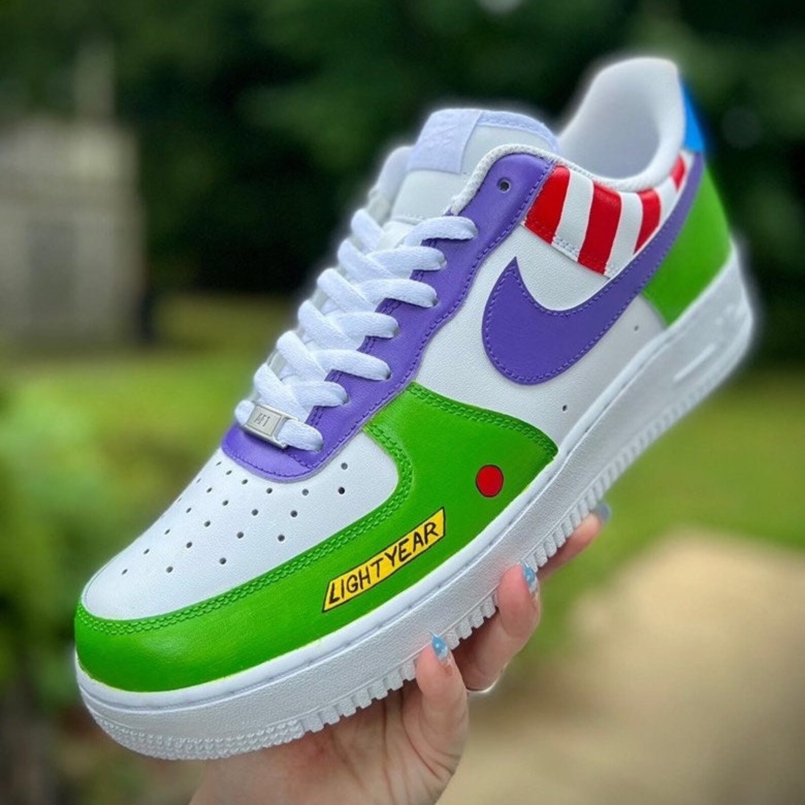 Custom Toy Hand-painted Nike Air Force 1s Baby Through - Etsy