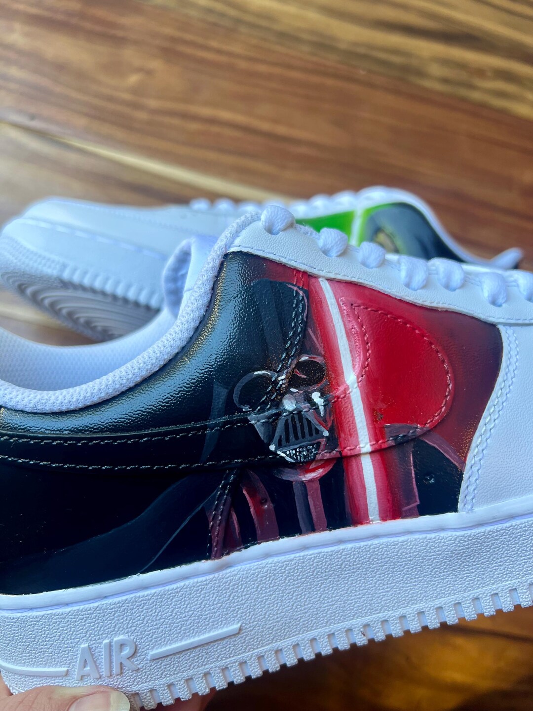 Custom Jedi Sith Hand-painted Nike Air Force 1’s | ADULT SIZING - Etsy