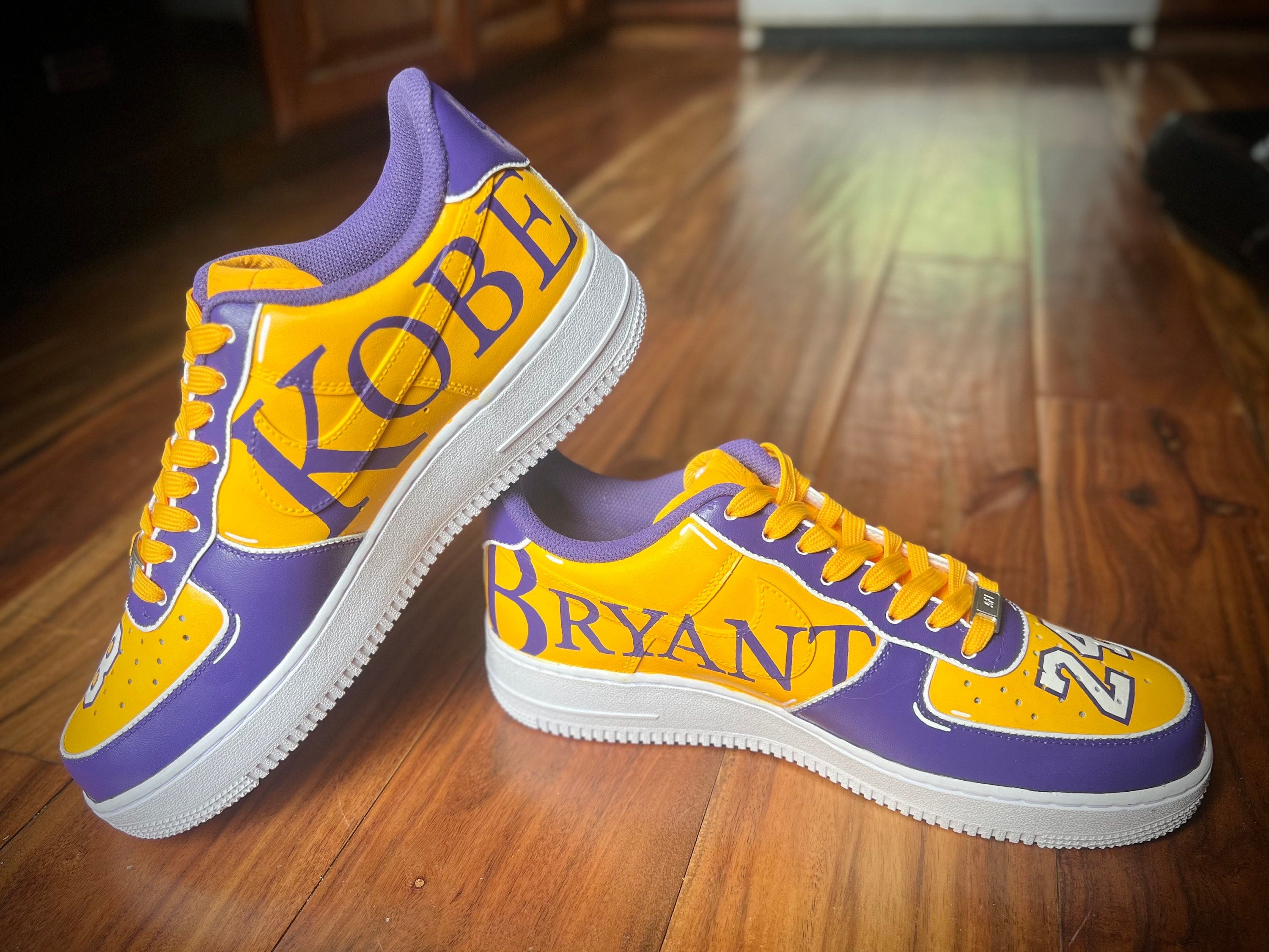 Custom Mamba Hand-painted Nike Air Force 1’s - Etsy