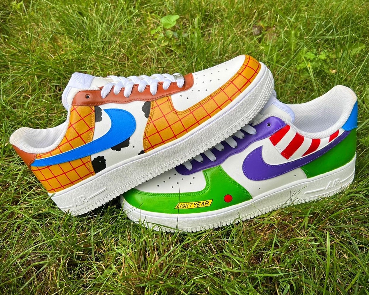 Custom Toy Hand-painted Nike Air Force 1s Baby Through - Etsy