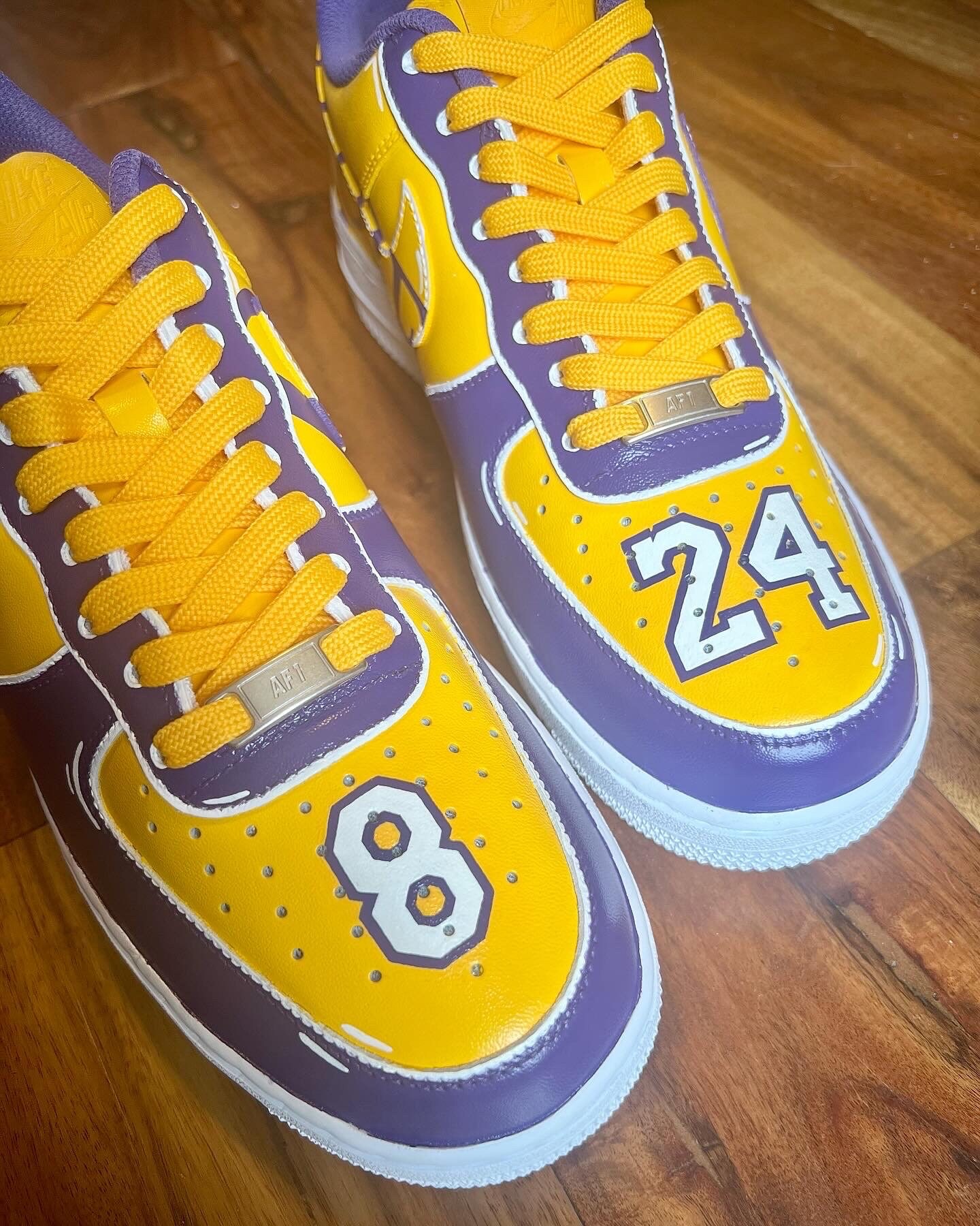 Custom Mamba Hand-painted Nike Air Force 1’s - Etsy