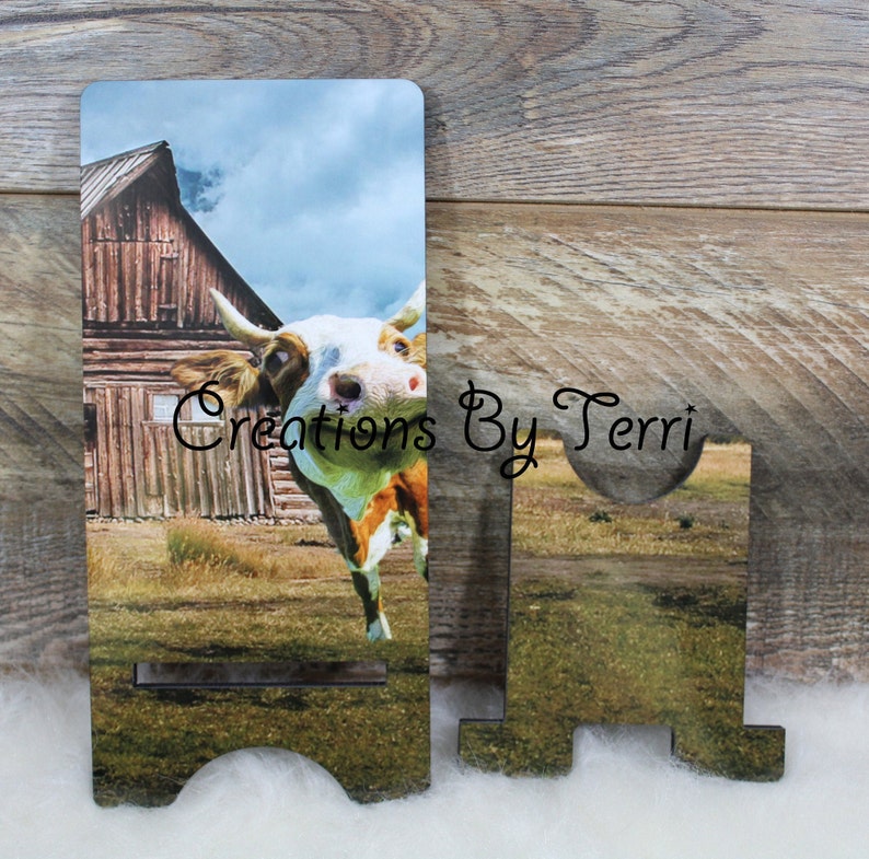 Cell Phone Stand. Phone Stand Cow-heifer Cell Phones Stands - Etsy
