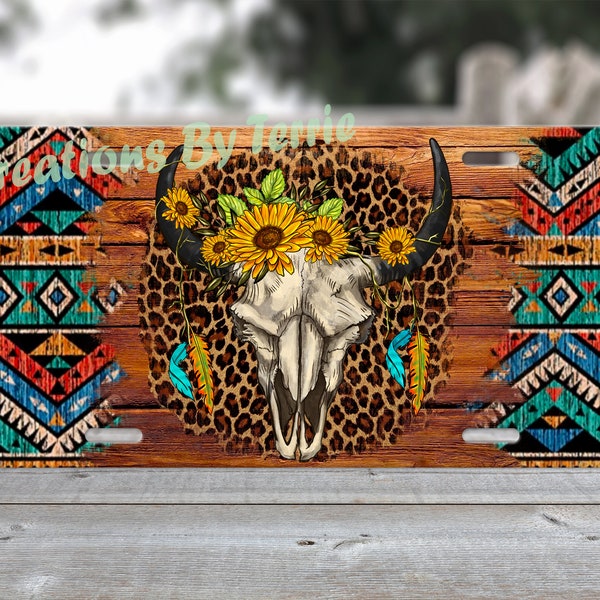 Skull Front License Plate - Etsy