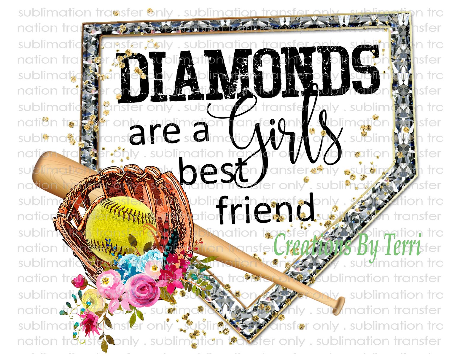 Diamonds Are a Girls Best Friend-sublimation Transfer Great - Etsy