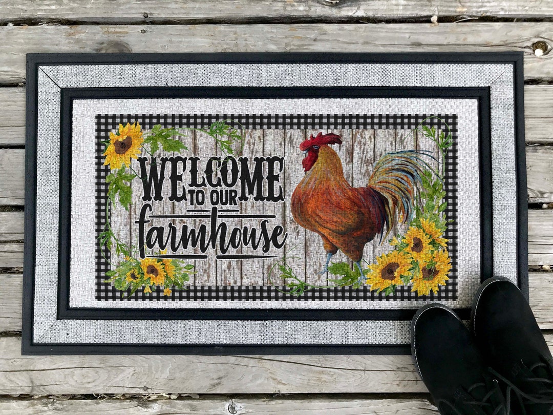 Welcome to Our Farmhouse - Doormat - Door Rug - Welcome Doormats ...