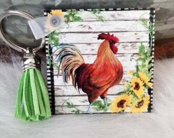 Rooster Key Chain | Etsy