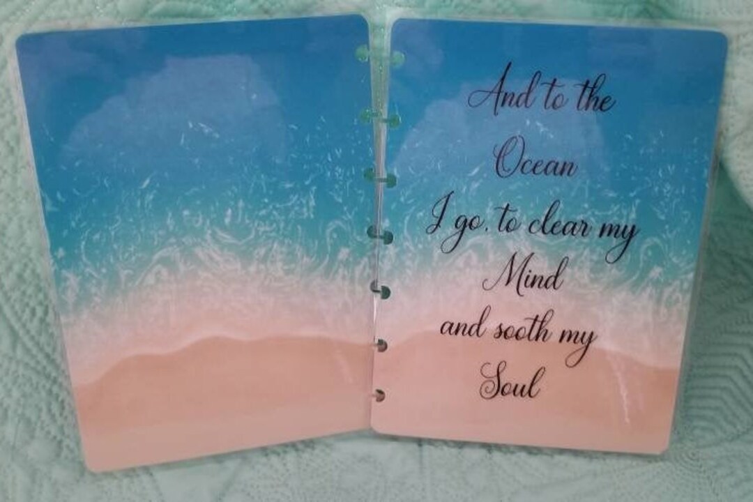 Mini Beach Planner 7 Disc Planner Cover Mini Planner Double Sided ...
