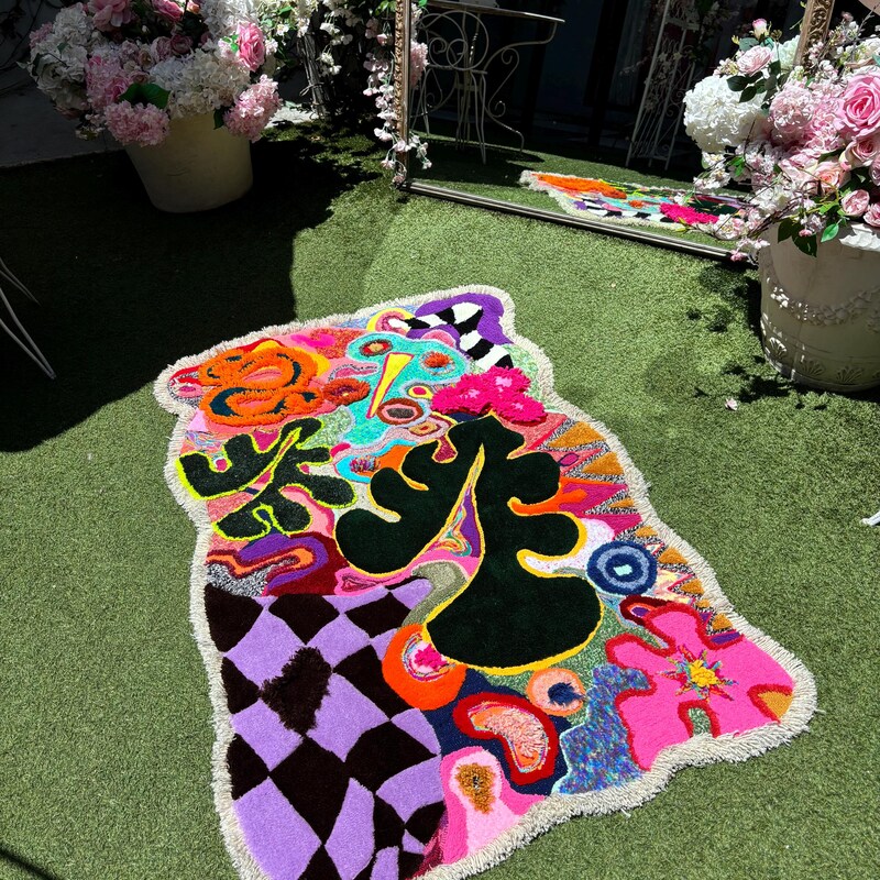 Funky Rug - Etsy
