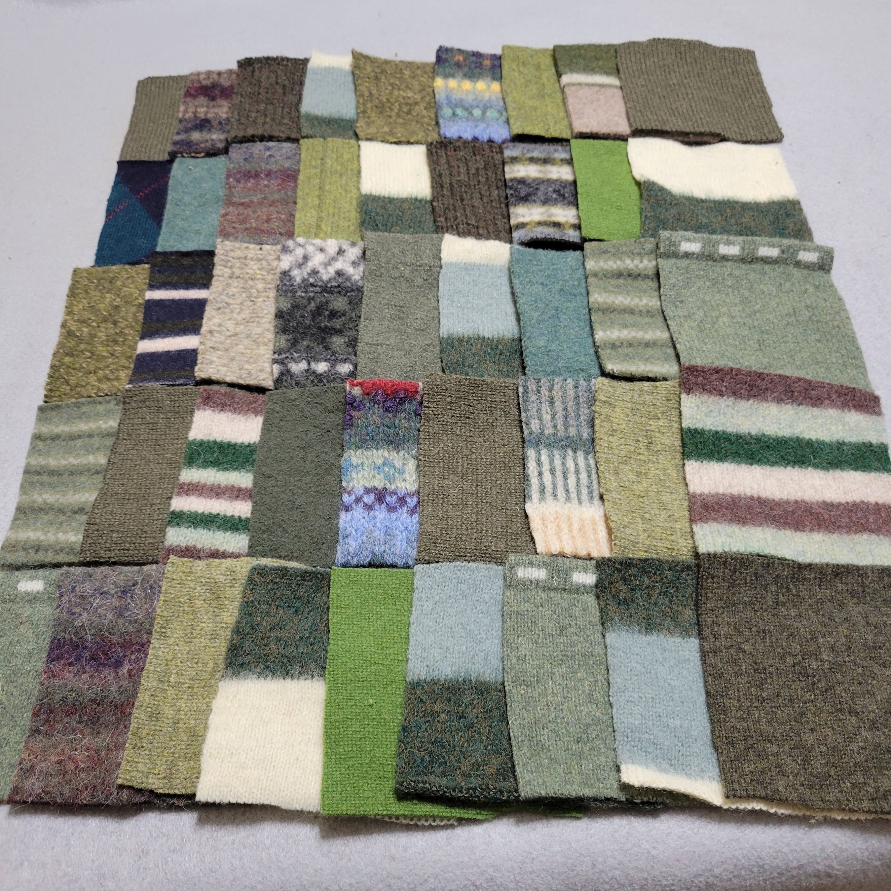 Wool Squares, 6" Color Specific-10 Pcs, Felted Wool Quilt Square, Wool ...