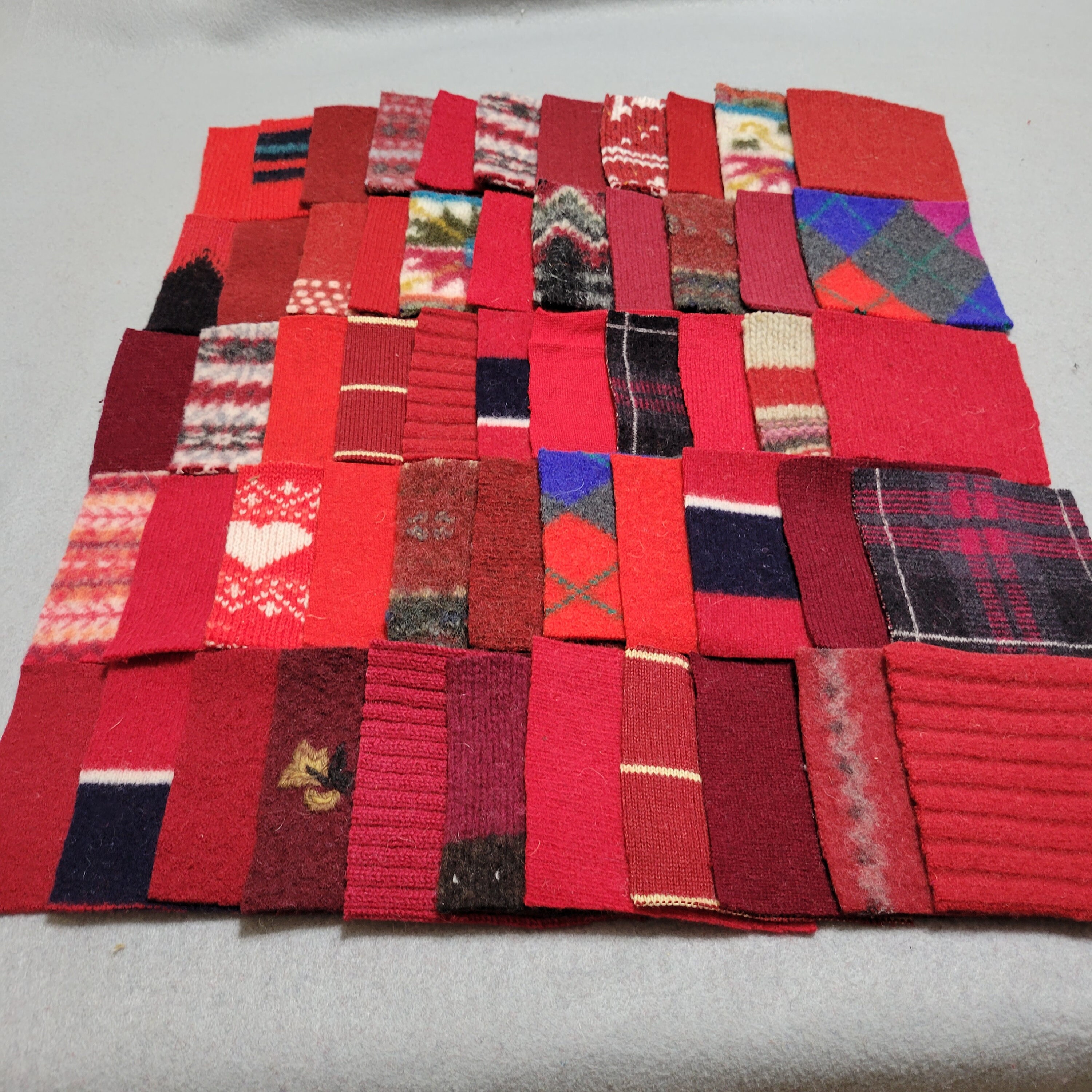 Wool Squares, 6" Color Specific-10 Pcs, Felted Wool Quilt Square, Wool ...