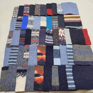 Wool Squares, 6" Color Specific-10 Pcs, Felted Wool Quilt Square, Wool ...