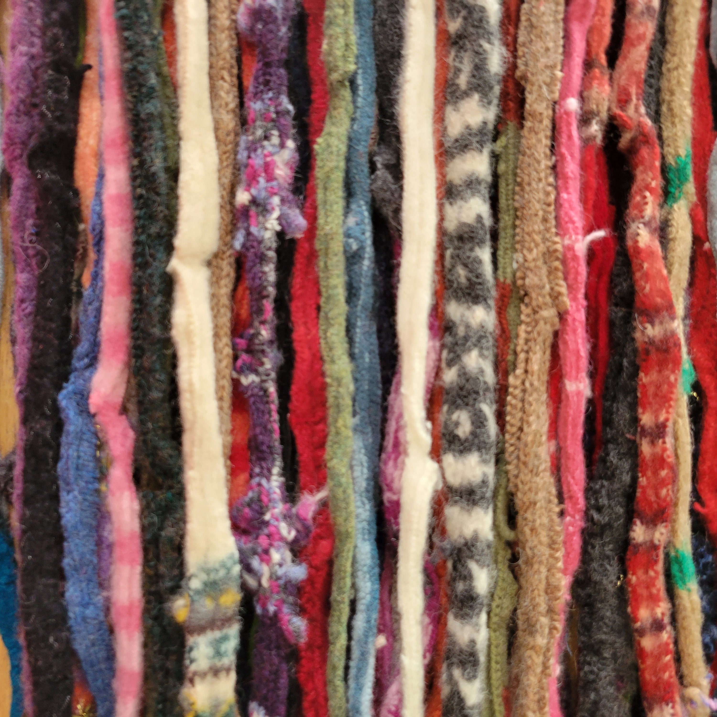 Felted Wool Seams, Repurposed Sweater, Wool Scrap Charm Pack, Stash ...