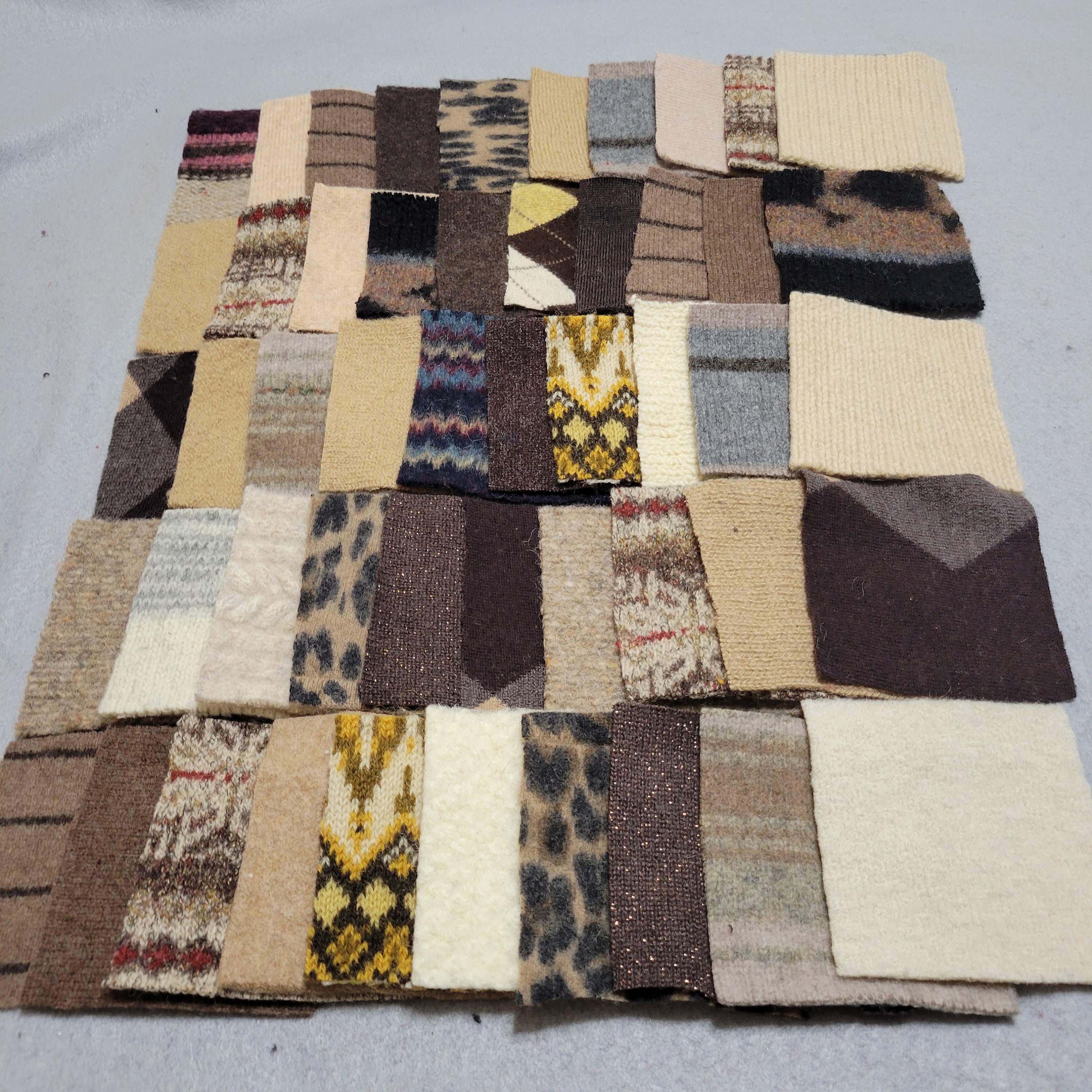 Wool Squares, 6" Color Specific-10 Pcs, Felted Wool Quilt Square, Wool ...