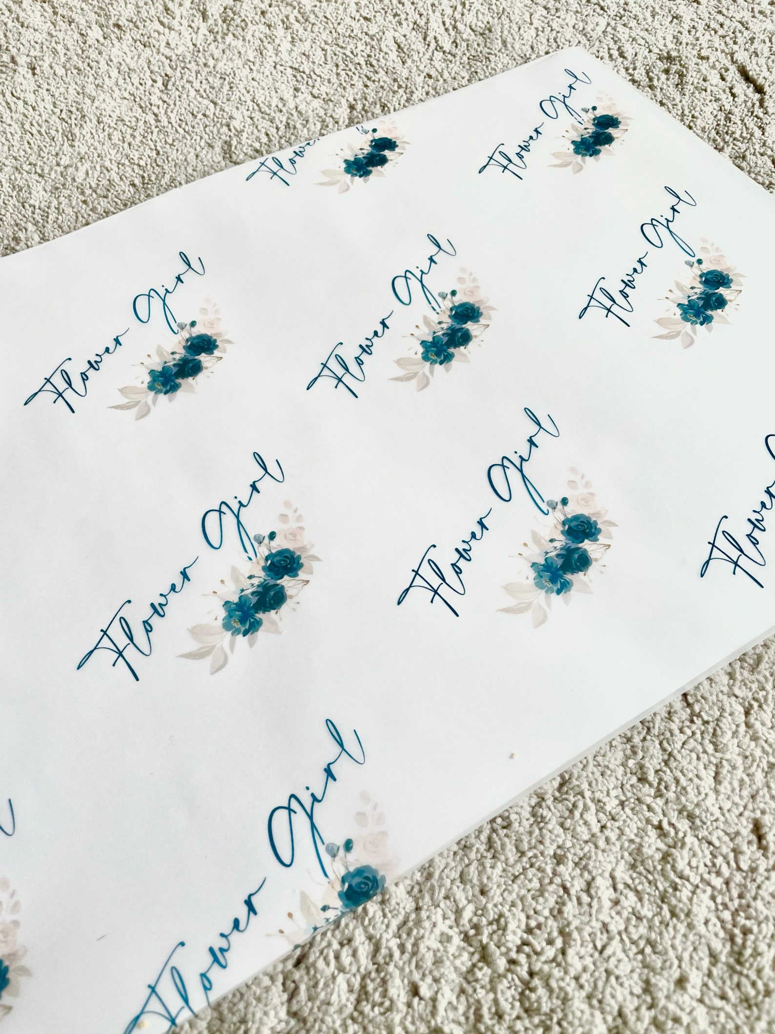 CUSTOM Personalised Tissue Paper - Weddings, Celebrations, Gifts ...