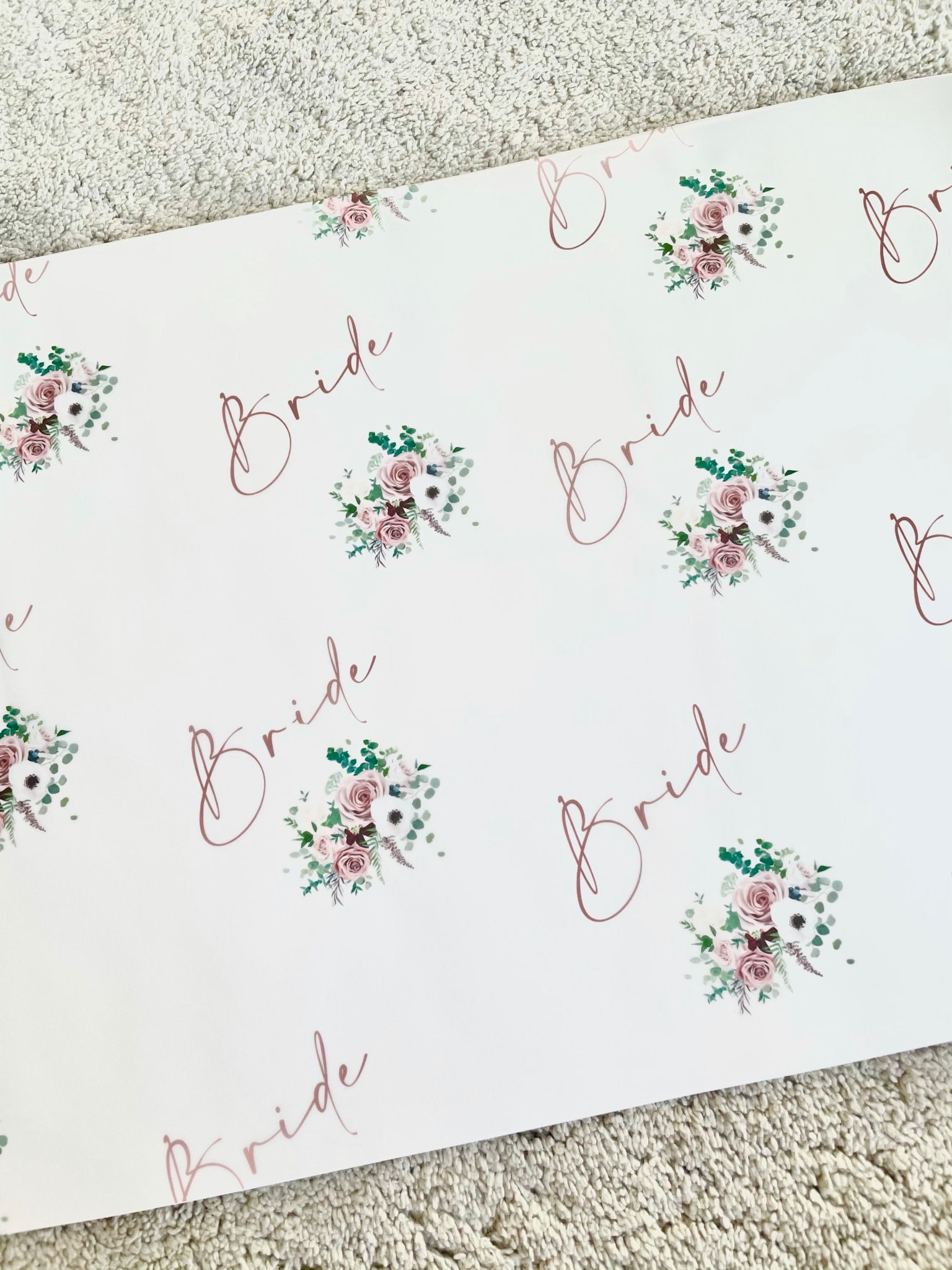 CUSTOM Personalised Tissue Paper - Weddings, Celebrations, Gifts ...